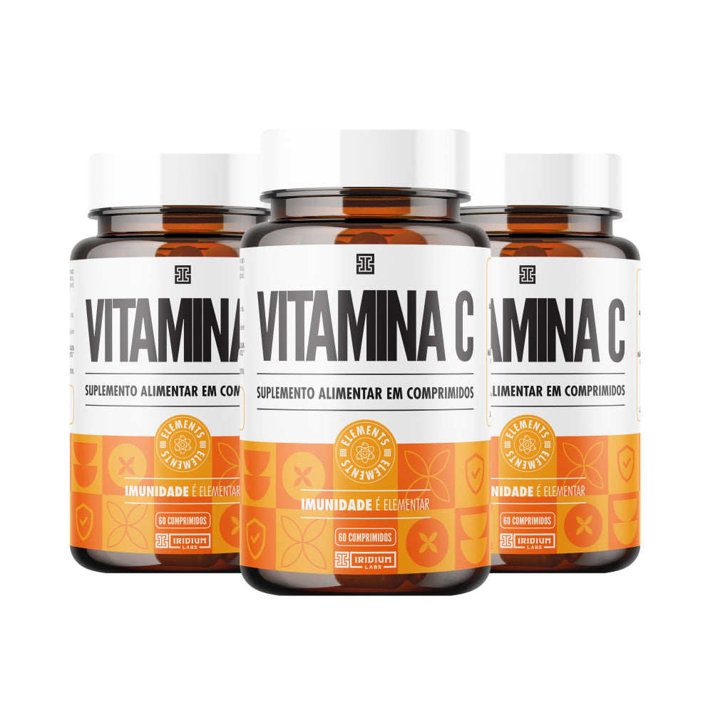 Kit 3x Vitamina C 1.000mg - 3 caixas c/ 60 comps cada – Iridium Labs