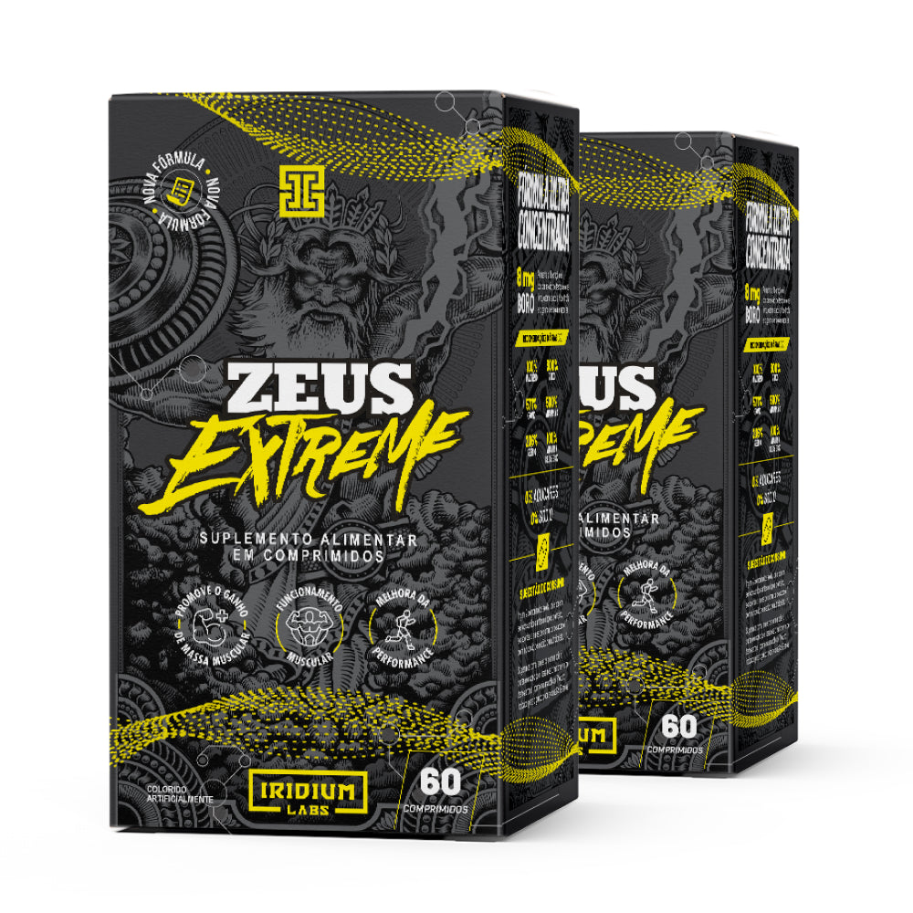 Kit 2x Zeus Extreme Pré-hormonal - 2 caixas c/ 60 comps cada – Iridium Labs